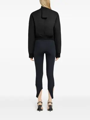COURREGES Cropped Bomber Jacket - Black