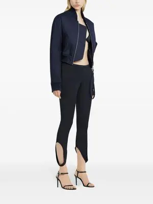 COURREGES Cropped Bomber Jacket - Blue