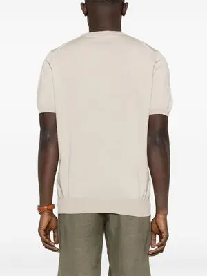 Kiton Knitted T-shirt - Neutrals