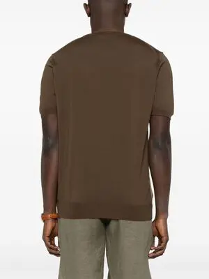 Kiton Knitted T-shirt - Brown