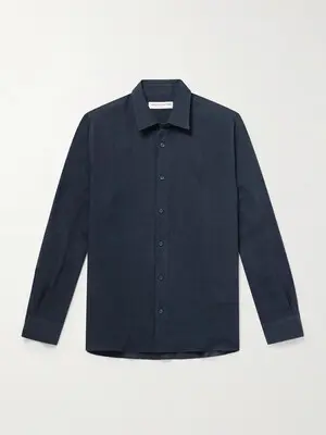 Orlebar Brown Justin Linen Shirt - Blue