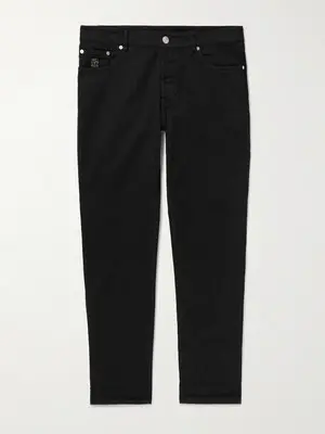 Brunello Cucinelli Slim-fit Straight-leg Jeans - Black