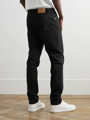 Brunello Cucinelli Slim-fit Straight-leg Jeans - Black