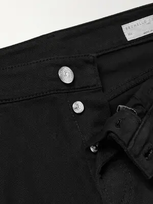 Brunello Cucinelli Slim-fit Straight-leg Jeans - Black