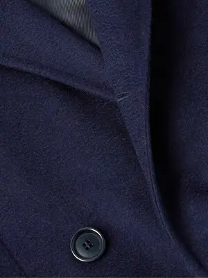 SAMAN AMEL Double-breasted Wool And Cashmere-blend Overcoat