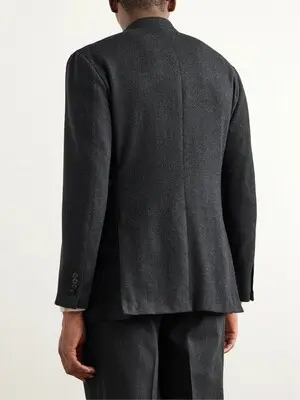 SAMAN AMEL Camel Hair Suit Jacket