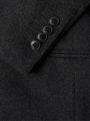 SAMAN AMEL Camel Hair Suit Jacket