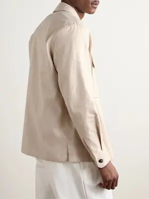 Zegna Linen-twill Overshirt - Neutrals
