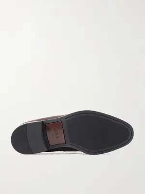 Zegna Classic Suede Penny Loafers - Brown