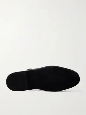Charvet Nappa Leather Slippers - Black