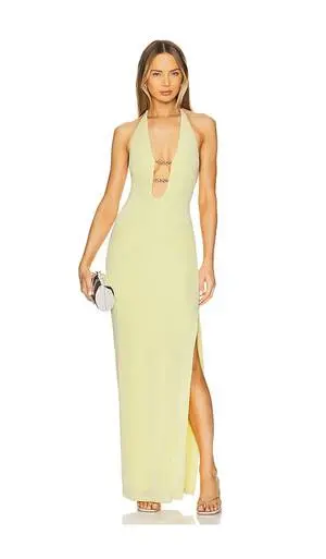 Misha Collection Metallic Evening Dresses