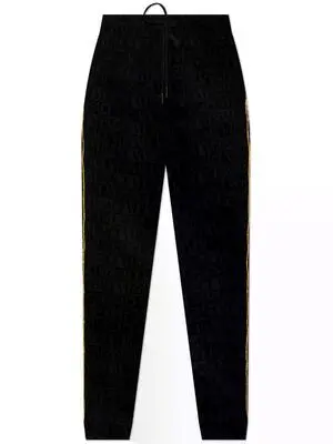 Versace Logo-patterned Side-stripe Trousers