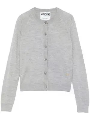 Moschino Crew-neck Cardigan - Grey