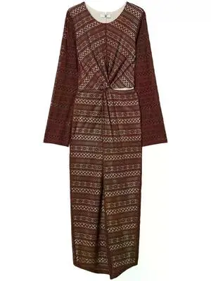 TWINSET Pointelle-knit Dress - Brown