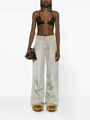 Rick Owens Leather Bra Top - Brown