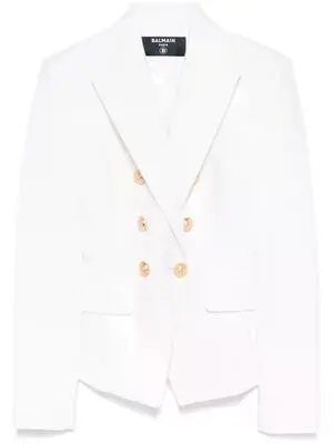 Balmain Double-breasted Blazer - White