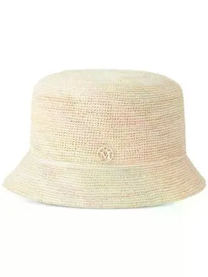 MAISON MICHEL Axel Bucket Hat - Neutrals