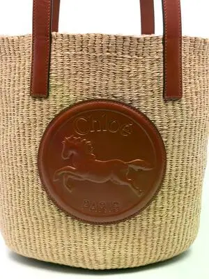 Chloé Horse Medal Tote - Neutrals