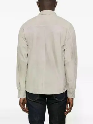 GIORGIO BRATO Suede Shirt - Grey