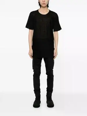 LABEL UNDER CONSTRUCTION Round-neck T-shirt - Black