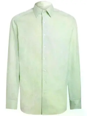 Etro Jacquard Cotton Shirt - Green