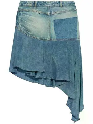 Balmain Asymmetric Midi Skirt