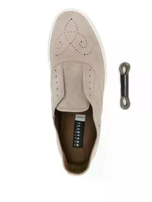 Fratelli Rossetti Perforated Suede Loafers - Grey