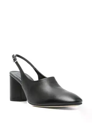 AeydĒ 75mm Leather Slingback Pumps