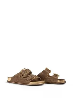 LE SILLA Poolside Slides - Gold
