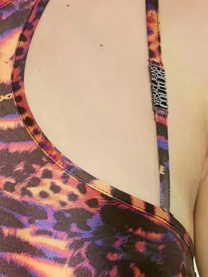 Versace Animal-print Bodysuit