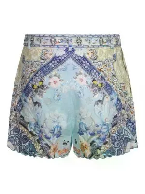 Camilla Printed Belted Shorts