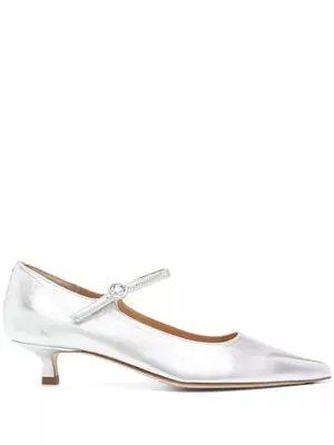 Aeyde Silver Tone Shoes For Women