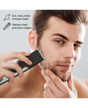 PURSONIC Mario Lopez Rechargeable S Grooming & Beard Care Bundle – Complete Hair