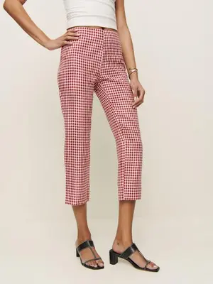 REFORMATION Petra Linen Pedal Pusher Pant