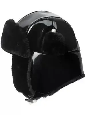 MAISON MICHEL Arthur Trapper Hat - Black