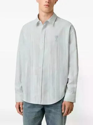 Ami De Coeur-embroidered Shirt - Blue