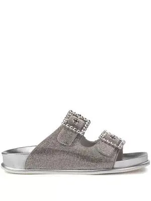 LE SILLA Poolside Slides - Silver