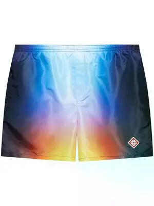 Casablanca Gradient-effect Swim Shorts - Blue