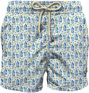 MC2 SAINT BARTH Graphic Printed Drawstring Swim Shorts - Multi