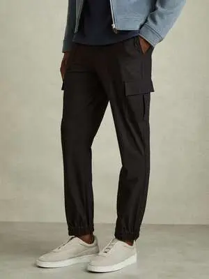 REISS Hold Elasticated Cargo Trousers