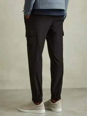 REISS Hold Elasticated Cargo Trousers