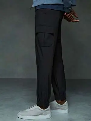 REISS Hold Elasticated Cargo Trousers