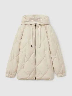REISS Thea Quilted Puffer Coat