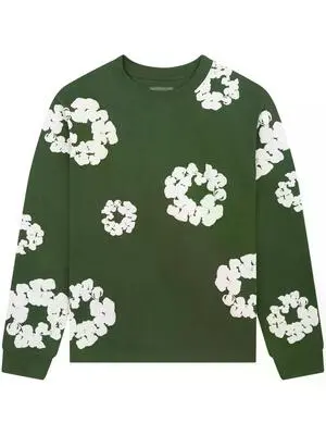 DENIM TEARS Wreath Long Sleeve T-shirt - Green