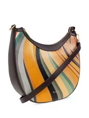 Paul Smith Swirl-print Leather Shoulder Bag - Yellow