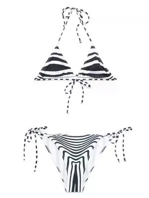 Jean Paul Gaultier Mariniere Bikini - White