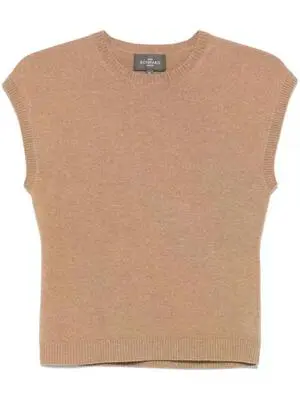 Eric Bompard Cap-sleeve Top - Brown