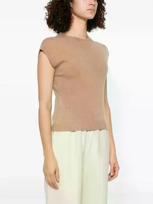 Eric Bompard Cap-sleeve Top
