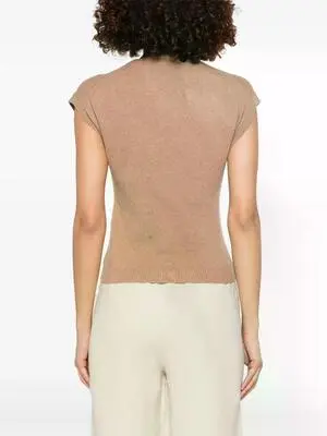 Eric Bompard Cap-sleeve Top