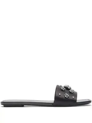 STUART WEITZMAN Poppy Slides - Black